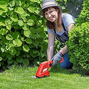 Goplus 2 in 1 Cordless Grass Shear + Hedge Trimmer w/ 3.6V Rechargeable Battery