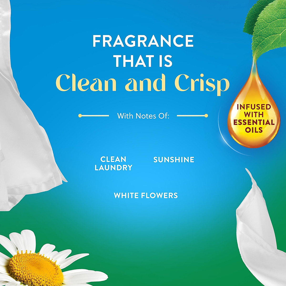 Air Wick Plug in Scented Oil Refill, 5ct, Fresh Linen, Essential Oils, Air Freshener