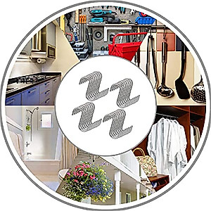 Silver 3.5 Inch Stainless Steel S Hanging Hooks for Indoors, Outdoors, Hang Anything 20 Pcs