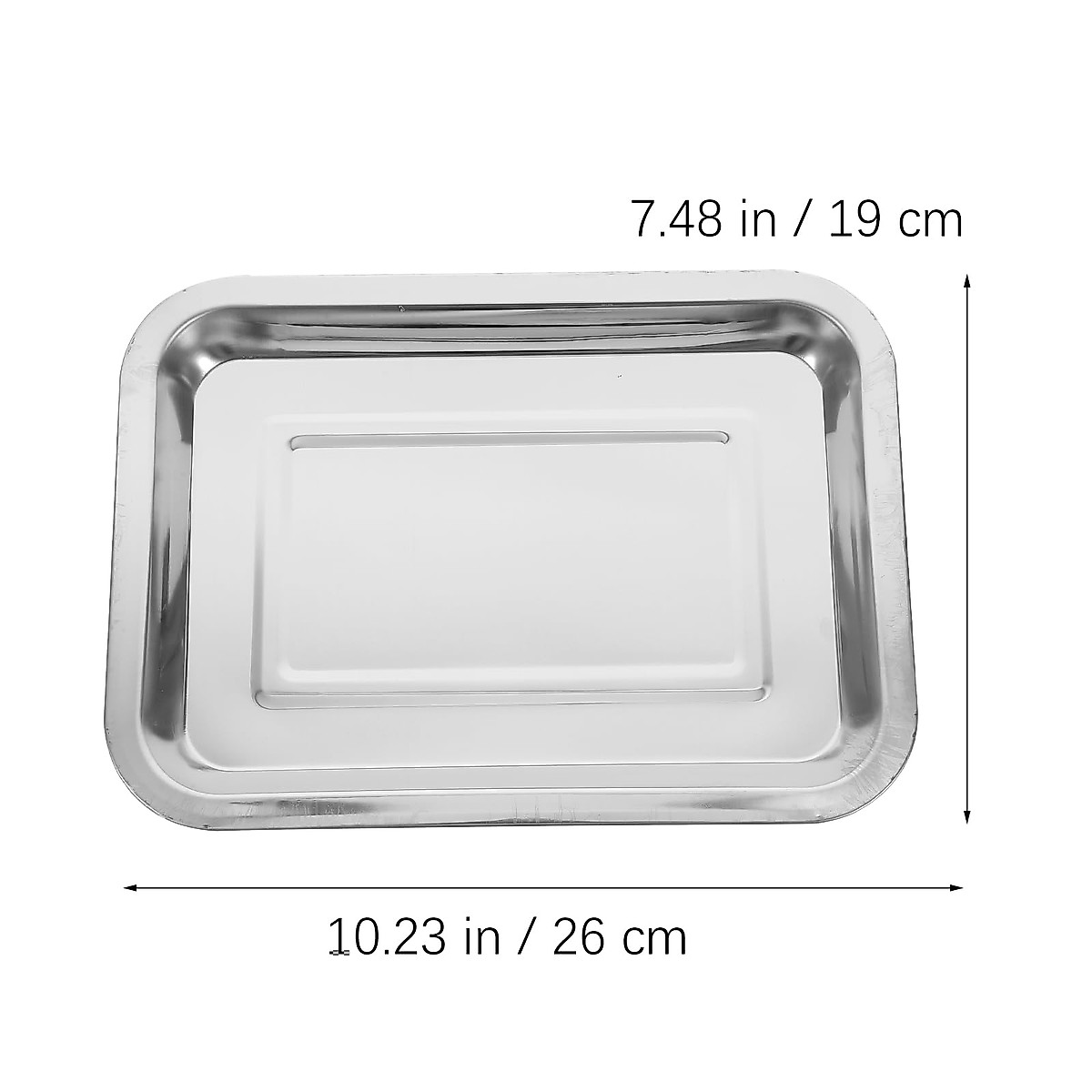 ULTECHNOVO 4pcs Wax Dissecting Tray Stainless Steel Thicken Dissection Pan Biological Equipment for Junior Senior School Laboratory