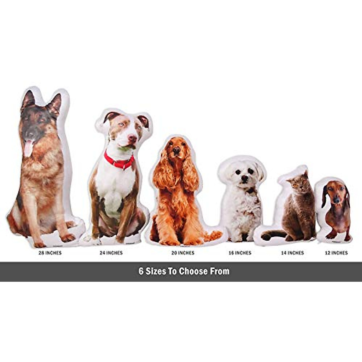 Printtoo Pet Memorial Pillow Custom, Pet Portrait Dog Pillows 3D Printing Pillow, Personalized Shaped Pillow, Custom Photo Pillow, Unique Birthday Gift Decor-16X16