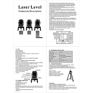 ML&SL Multi-Line Green Laser Level - Professional Automatic Self leveling Laser Horizontal&Vertical Cross line with Down Plumb Dot,360°Rotating Base,Rechargeable Battery for Indoor Outdoor