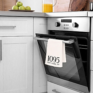 Zexpa Apparel Personalized Tea Towel Flour Sack Towels Customized Zip Code and Address Cloths