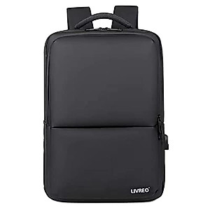 Livreo Backpacks for travelers, backpacks for business negotiations, backpacks for men at work, laptop backpacks, college backpacks.This is a multi-purpose backpack with USB(15.6-inch black)