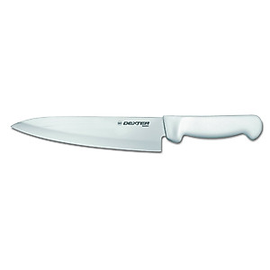 Dexter-Russell Basics P94801B 8" Cooks Knife with White Polypropylene Handle