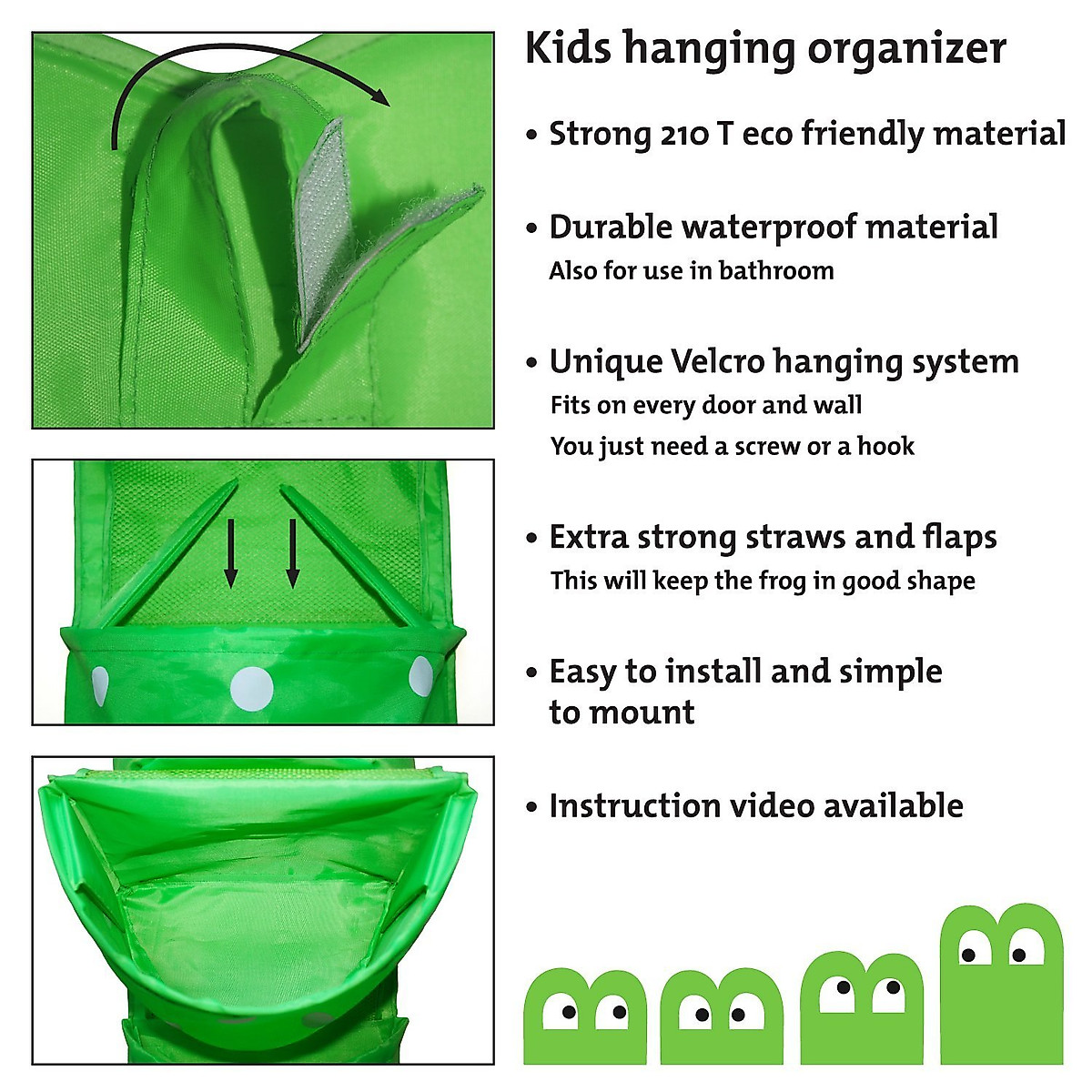 Bennet & Bradley Hanging Toy Storage | Kids Hanging Toy Storage |Closet Organizer for Baby Clothes, Stuffed Animal Storage 100% Guarantee | Includes Bonus & Luxury Gift Box