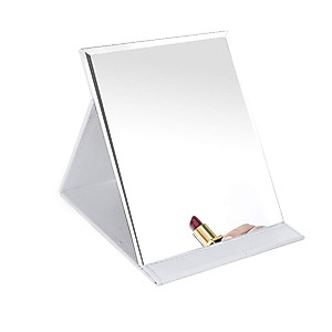 Zcooooool Mirror Large Portable Super HD Mirror Makeup Mirror Multi Stand Angle Hand Free/Handheld/Tabletop Foldable Mirror 10X7 Inch