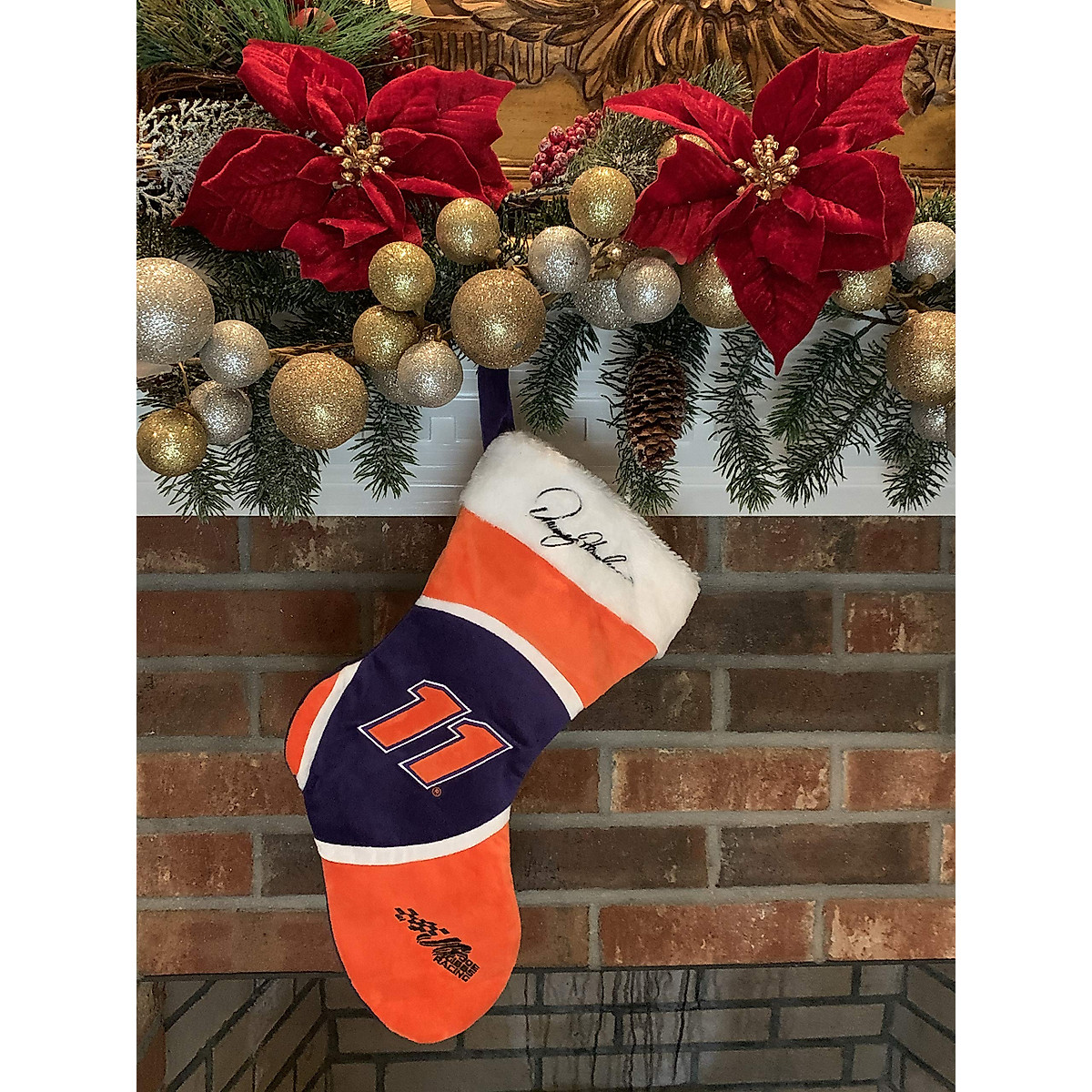 FOCO NASCAR Christmas Stocking - Limited Edition Holiday Stocking - Represent Racing with Officially Licensed NASCAR Holiday Fan Gear (#11 Denny Hamlin)