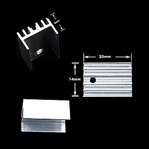10PCS Radiator with Screw kit, Heat Sink Gadget (Color : 1)