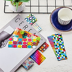 Kids Laminated Book Markers Optical Bookmarks Reading Bookmarks Creative Colored Bookmarks for Teacher Student Kids Classroom School Office Stationery Supply (160 Pieces)