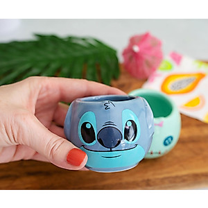 Disney Lilo & Stitch Scrump and Stitch Sculpted Ceramic Mini Mugs | Set of 2