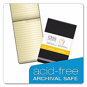 Oxford Idea Collective Top-Bound Mini Softcover Journal, 3-1/2" x 5-1/2", Legal Rule, Black Cover, 96 Sheets (56885)
