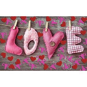 200Pcs Galentines Day Confetti, Galentine’s Day Heart and Uterus Confetti Table Confetti, Galentines Day Party Favor Supplies for Ladies Girls Valentine’s Day Party Decorations Photo Prop