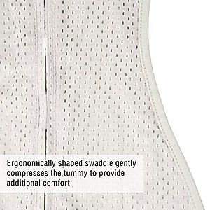 Woombie Super Stretch True Air Summer Baby Swaddling Blanket – Soothing, Vented Cotton Swaddle – Wearable Baby Blanket, Cool Gray, 5-13LBS