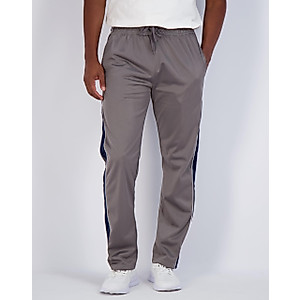 3 Pack: Mens Sweatpants Open Bottom Baggy Track Pants Active Athletic Workout Gym Training Tech Fleece Tapered Slim Tiro Tricot Wide Leg Sports Running Casual Quick Dry Fit Soccer Casual-Set 5,XXL