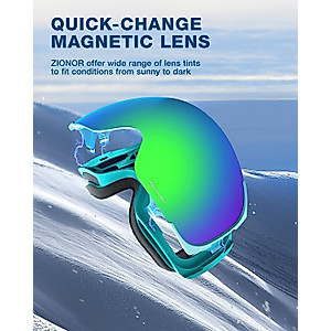 ZIONOR Lagopus Ski Goggles Z1 Zipon HD Lens Ski Goggles