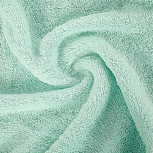 Comfort Realm Ultra Soft Towel Set, Combed Cotton 600 GSM 100 Percent Cotton (Mint, 2 Bath Sheet)