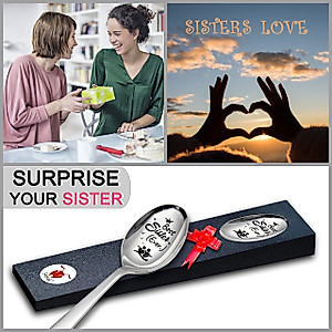 Seyal® Best Sister Ever Spoon Gift - Sister Gift - Sister Gifts - Sisters Day Gift - Gift for Sisters - Sister Gifts from Sister - Sisters Gift - Sister Gift from Brother