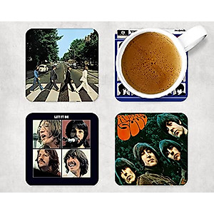 Beatles Album Cover Reproduction Coasters Musician Gift Rock and Roll Fan