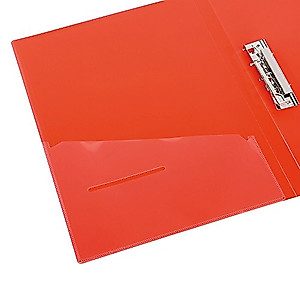 Filexec 6192, Clamp Binder, Frosted, Set of 6, 6 Assorted Colors Blueberry, Strawberry, Grape, Lime, Lemon, Tangerine (50028-6192)
