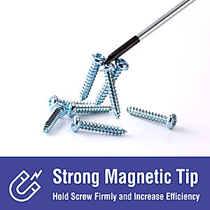 WORKPRO Magnetic Screwdriver Set, 16-Piece Torx Slotted Phillips Precision Screwdrivers with Magnetizer, Organized in Blow Mold Case, for Home Repair and DIY Projects