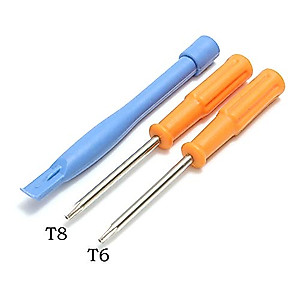 Full Set Bumper Trigger Buttons Guide Dpad RT LT RB LB ABXY ON Off Button Kit for Xbox One Slim Xbox One S Controller Replacement + T8 T6 Screwdrivers Set (Chrome Purple)