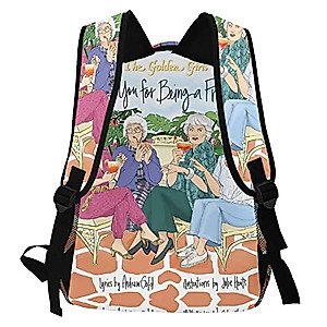 SHUNFAN Travel Laptop Backpack Bookbag Casual Daypack Gifts for Women & Men, Outdoor Sports Bag Black One Size