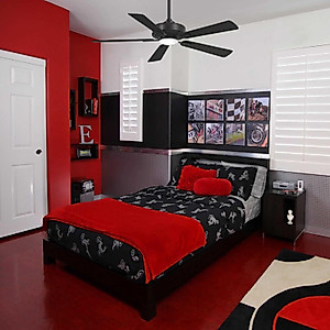 Minka-Aire F556L-CL Contractor Plus 52 Inch Ceiling Fan with Integrated 16W LED Light in Coal Finish