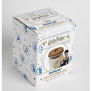 Harry Potter Color Changing Ravenclaw Candle, Large 10 oz - Wax Turns from White to Blue When Lit - Soy Wax, Unscented - Great Gift for Harry Potter Fans