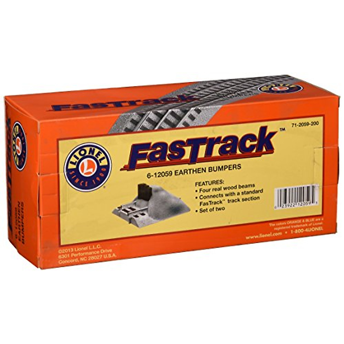 Lionel FasTrack Electric O Gauge, Earthen Bumper (612059)