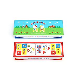 Bandal & Neoul KITTY's Red & Blue Stationery Storage Box (Kitty red)