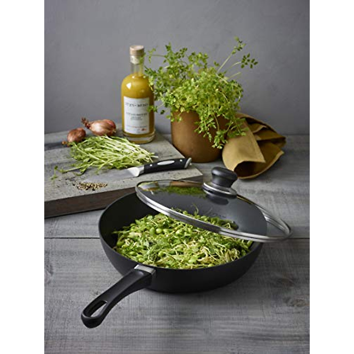 Scanpan Classic 3.25 Quart Sauté Pan with Cookware Lid