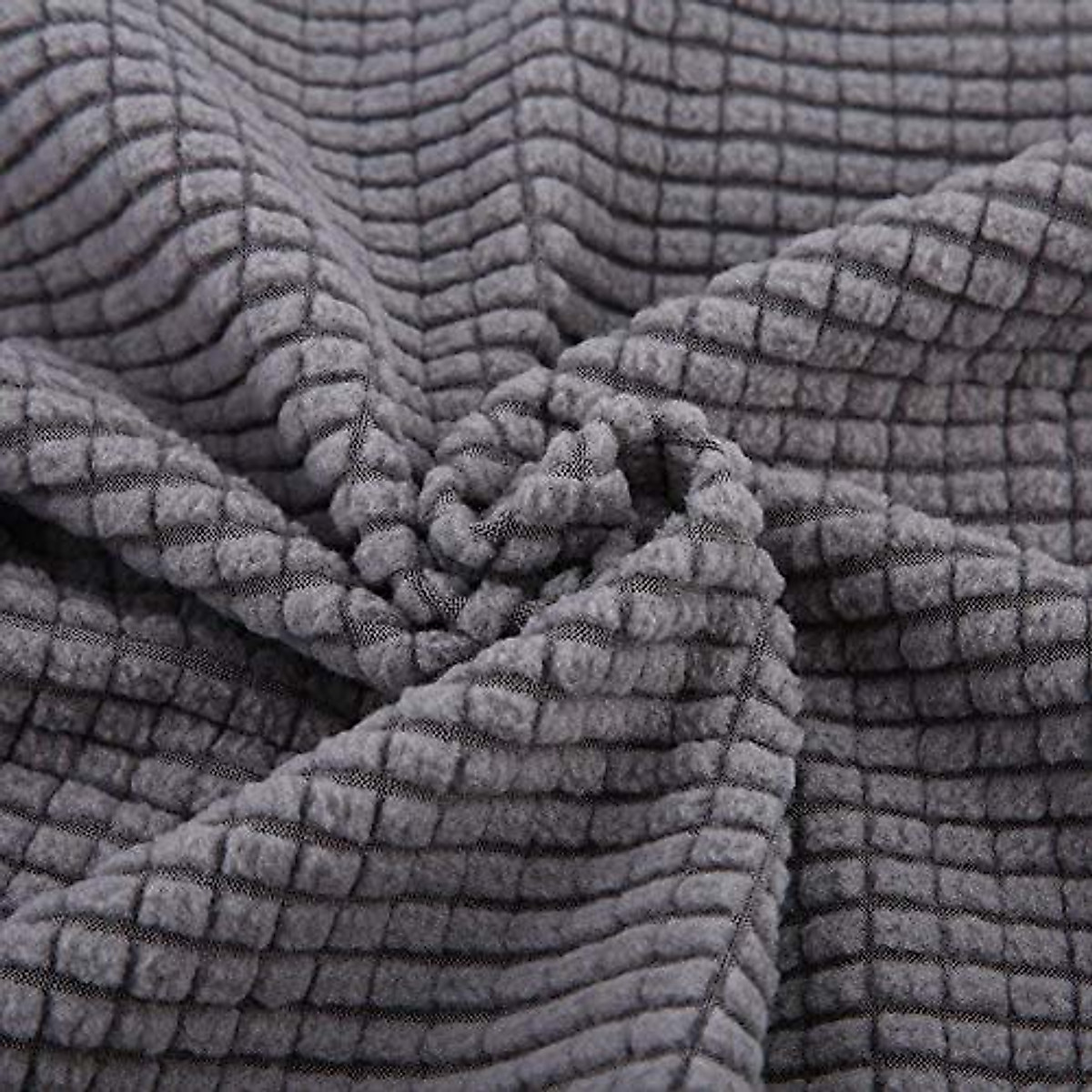 BORDSTRACT 2PCS Armrest Covers, Thick Couch Cover Armchair Slipcovers, Stretch Sofa Arm Covers Protector, for Chair Sofa Recliner Waterproof Dustproof(Light Gray)