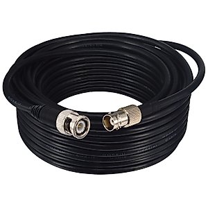 Boobrie Upgraded RG58 BNC Extension Cable 49.2Ft BNC Male to BNC Female Coaxial Cable 50 ohm Low Loss BNC Male to Female HD Video Coax Antenna Cable for CB Radio VHF UHF Ham Radio CCTV SDI Lead
