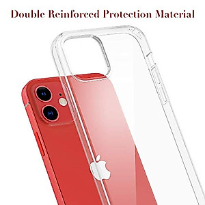 Caka Clear Case for iPhone 12/12 Pro, iPhone 12 12 Pro Case with Crossbody Strap Adjustable Neck Lanyard Shockproof Protective Case for iPhone 12/12 Pro 6.1 inches -Clear