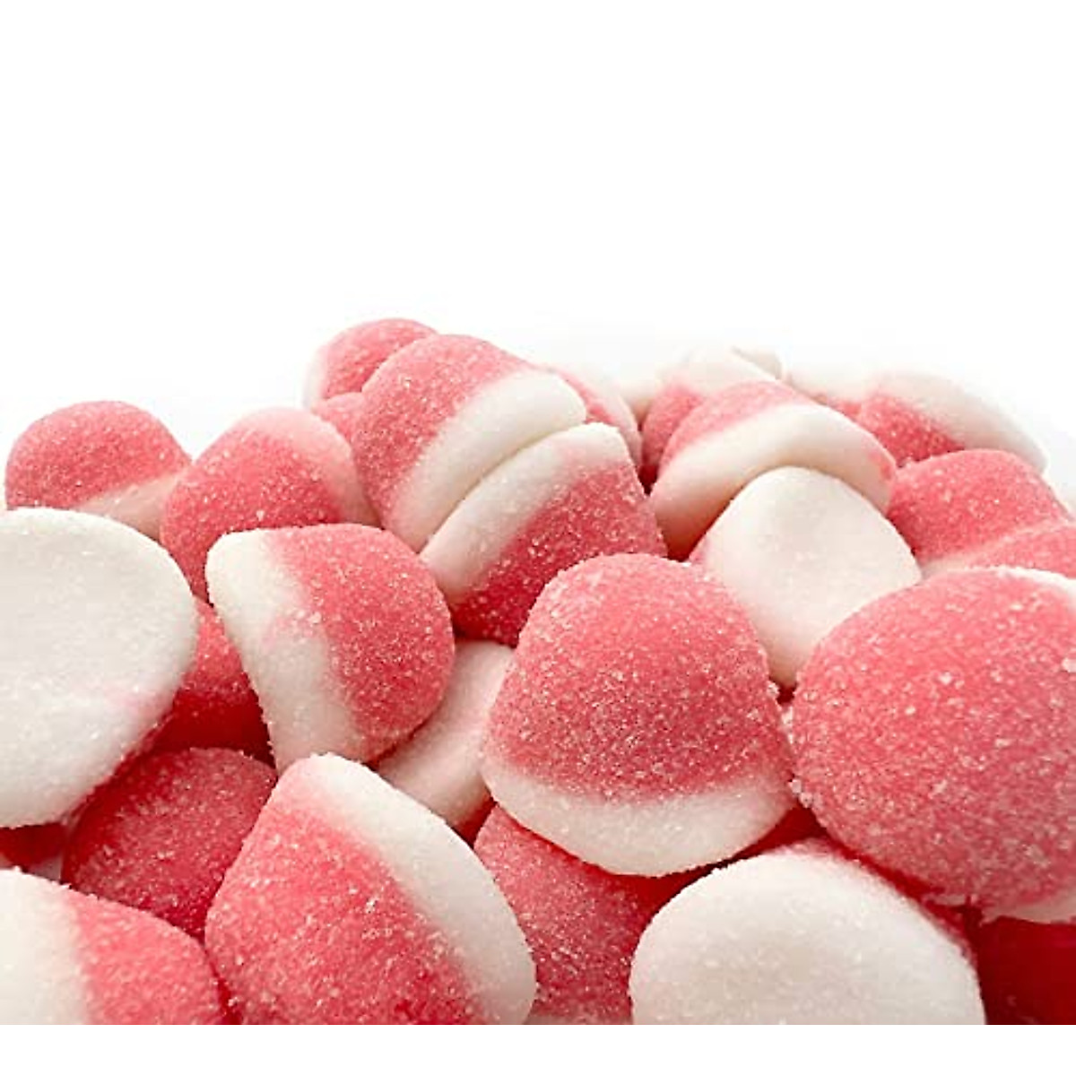 Funtasty Gummy Candy Pink Strawberry Puffs - Bulk Pack 2 Pounds