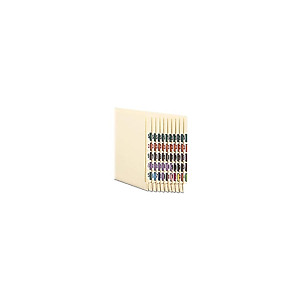 Smead BCCRN Bar-Style Color-Coded Numeric Label, 3, Label Roll, Dark Orange, 500 labels per Roll (67373)