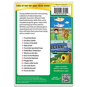 ROCK N LEARN Preschool Songs DVD - Fun Songs for Early Learning.