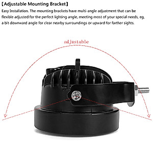 SUFEMOTEC Led Pod Light 4x4 Offroad Driving 2PCS 4 Inch 60W Super Bright Waterproof Work Auxiliary Bumper Lights Fit For 12V 24V Car Truck ATV Boat Motorcycle Round Fog