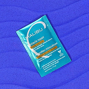 Malibu C Miracle Repair Hair Reconstructor, Blonde Enhancer (1 Packet) - Nourishing Hair Repair Treatment for Damaged Blonde Strands - Relieves Hair Discoloration