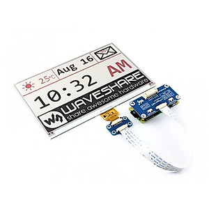waveshare 7.5inch E-Ink Display HAT (B) 800×480 Pixels 3.3V/5V Red Black White Three-Color E-Paper Display epaper Screen for Raspberry Pi,Jetson Nano,Arduino,STM32, SPI Interface