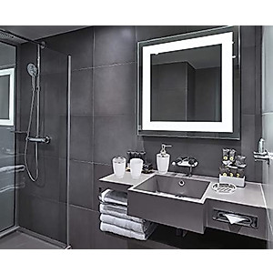 YCOCO 6 Pcs Plastic Bathroom Accessories,Includes Toothbrush Holder,Toothbrush Cup,Soap Dispenser,Soap Dish,Toilet Brush,Trash Can,White