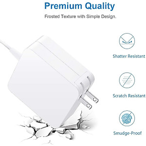 Mac Book Pro Charger,60W Power Adapter L-Tip Magnetic Connector Charger and Compatible with 13 Inch Before Mid 2012