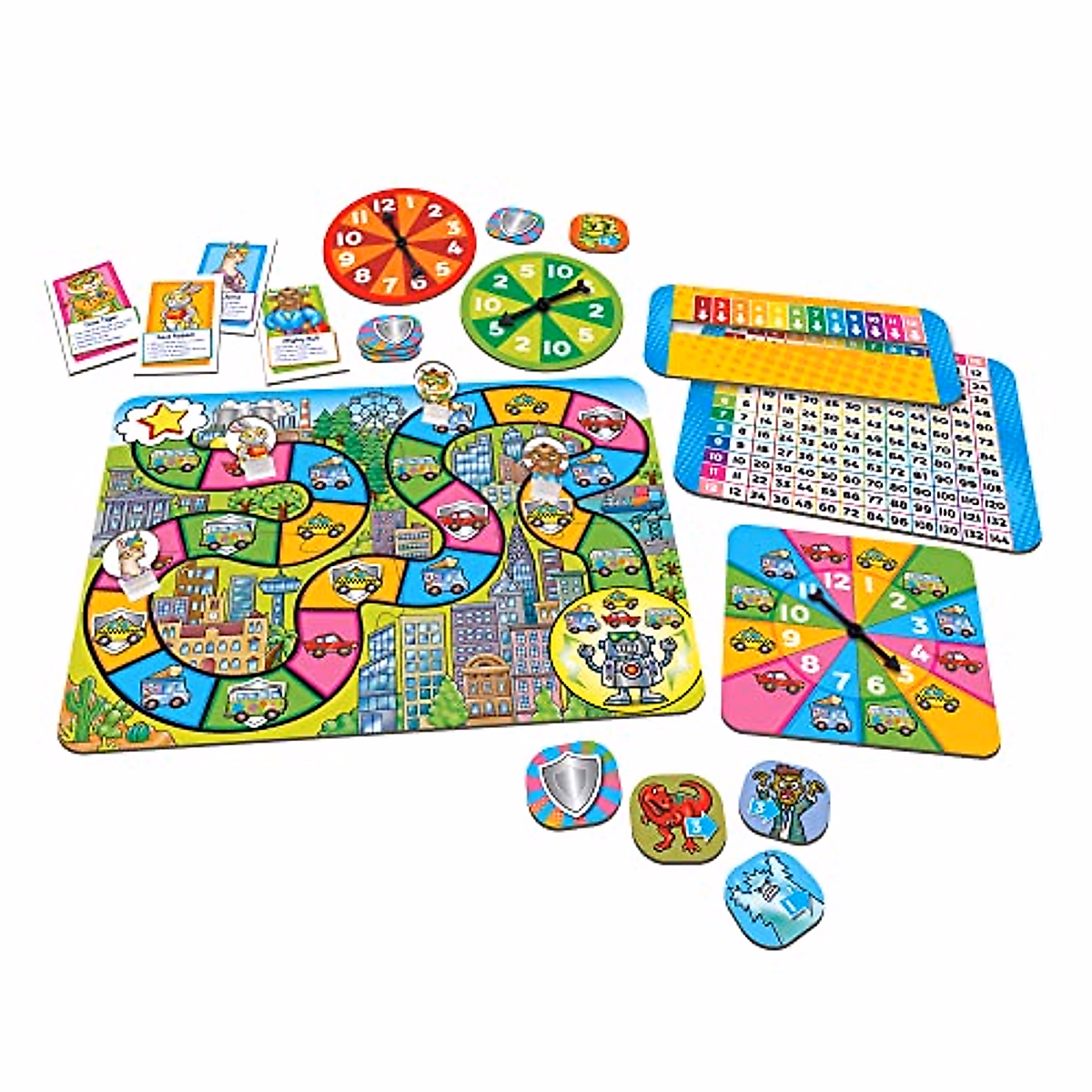 Orchard Toys Moose Games Times Tables Heroes. an exciting Multiplication Game, Superhero Play. for Ages 6-9 and for 2-4 Players