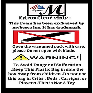 Mybecca Clear Marine Vinyl 54" -10 Gauge 54-Inch Wide- Sold Folded by Separate 1 Yard