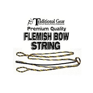 Flemish B-50 Dacron Replacement RECURVE Bowstring - Bow String - Actual String Length - by Trad Gear Archery Products (Multiple Sizes) (54")