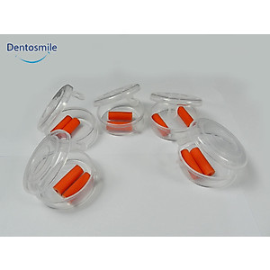 Dentosmile Chewies Seater for Invisalign Aligner Chompers Trays in Orange Colour with Carry Case