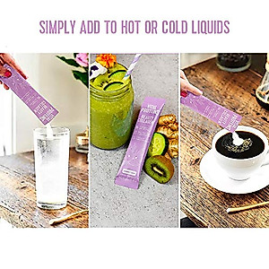 Vital Proteins Beauty Collagen Peptides Powder Supplement for Women, 120mg of Hyaluronic Acid - Enhance Skin Elasticity & Hydration, 12g of Collagen Per Serving, Lavender Lemon - Stick Packs 14ct