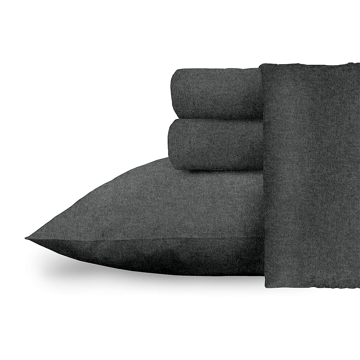 Dormisette Luxury German Flannel Duvet Cover & Shams Set, 3 Piece (Queen, Blue Stripe)