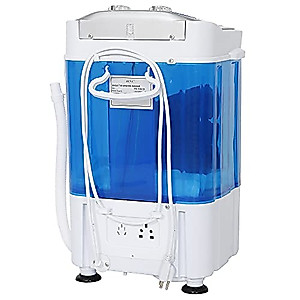 LEMY Mini Baby Washing Machine Portable and Compact Laundry Washer with 8.8lbs Washing Capacity, Single Tub, Blue
